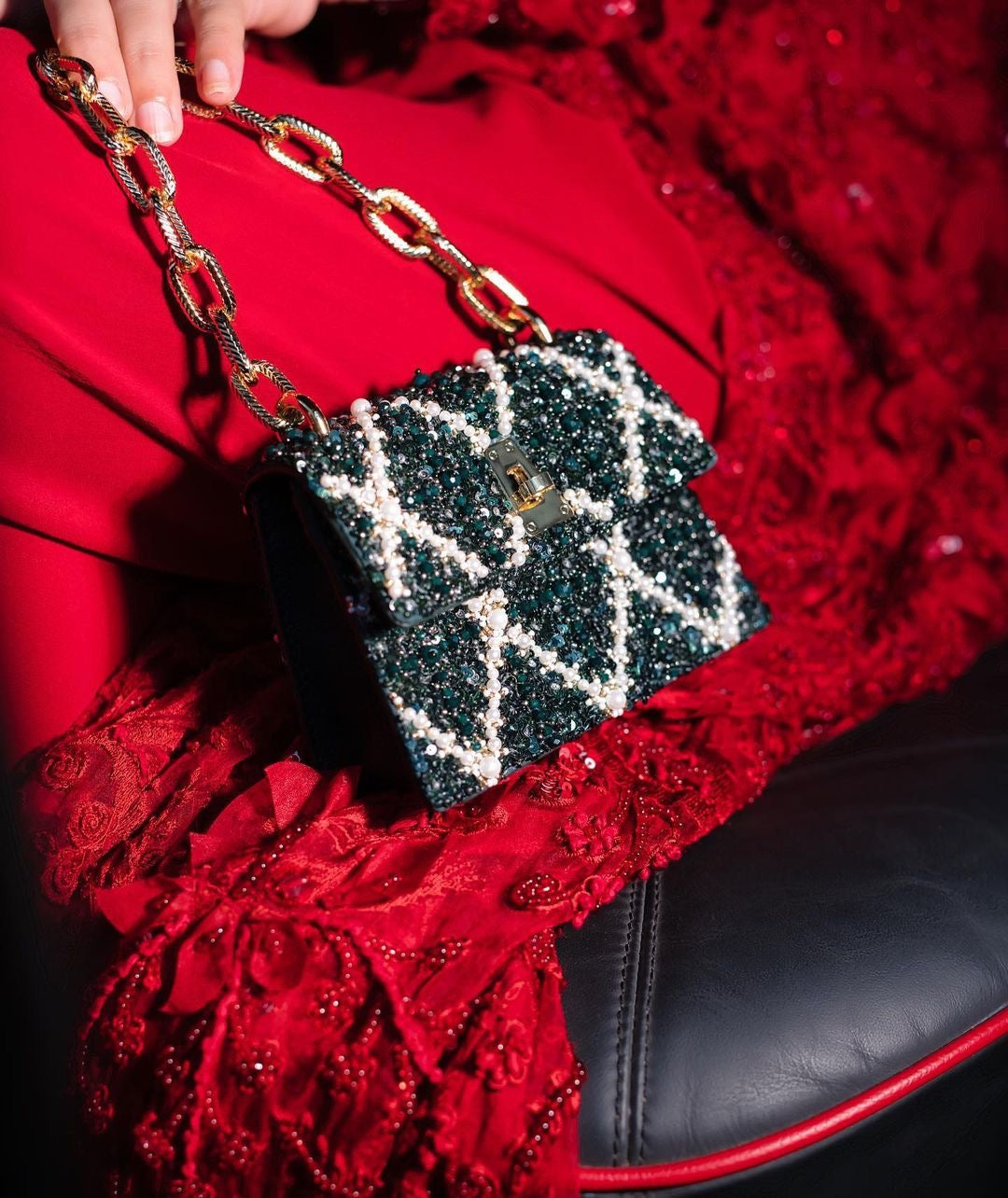 Erica Emerald Handheld Bag – The Leather Garden